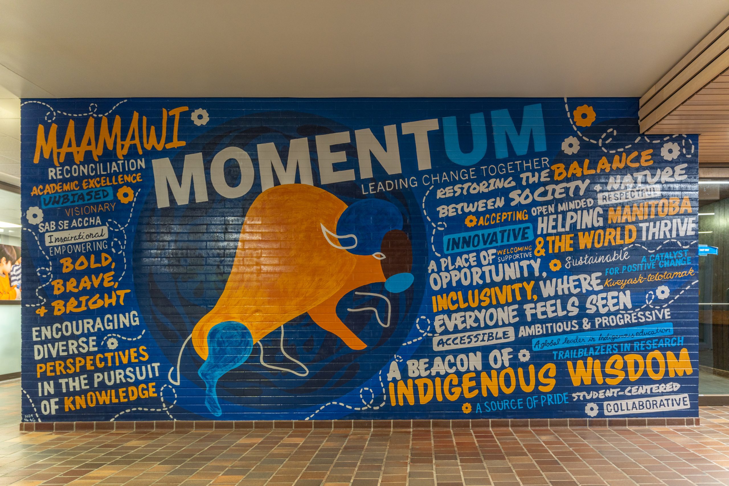 New mural decorates UMSU University Centre | the Manitoban